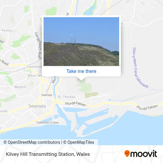 How to Get to Kilvey Hill Transmitting Station in Swansea by Bus or Train?