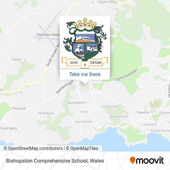 How to Get to Bishopston Comprehensive School in Swansea by Bus?