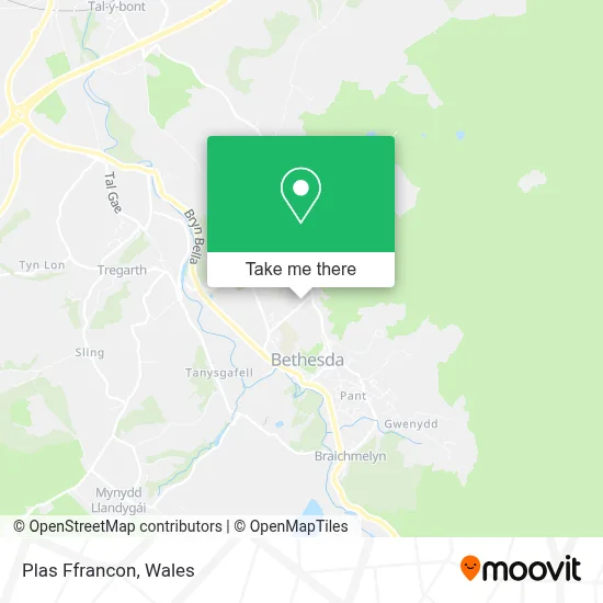How to Get to Plas Ffrancon in Gwynedd by Bus or Train?