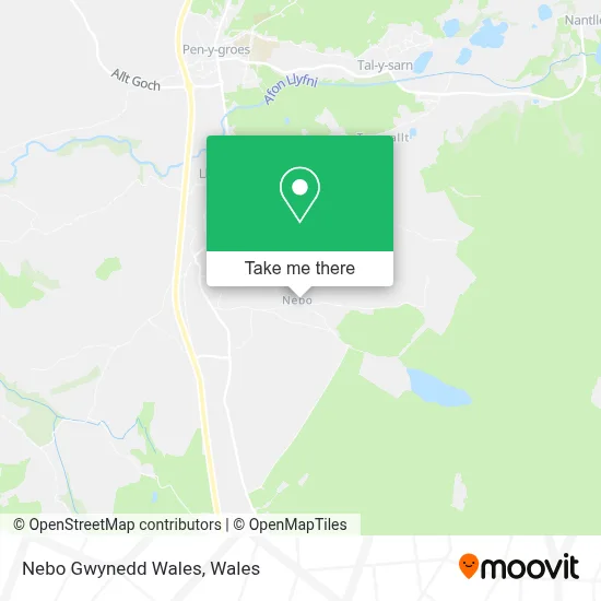 How to Get to Nebo Gwynedd Wales by Bus?