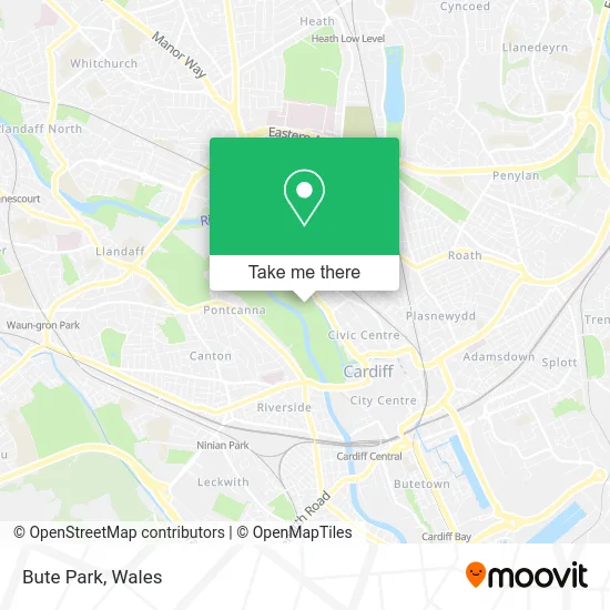 How to Get to Bute Park in Cardiff by Bus or Train?