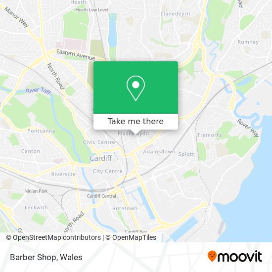 How to get to Barber Shop in Cardiff by Bus or Train?