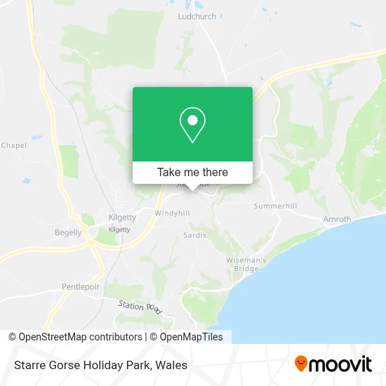 How to Get to Starre Gorse Holiday Park in Pembrokeshire by Bus or Train?