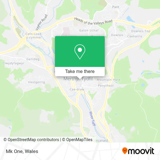 How to Get to Mk One in Merthyr Tydfil by Bus or Train?