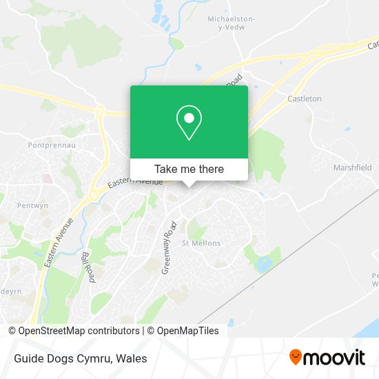 How to get to Guide Dogs Cymru in Cardiff by bus?