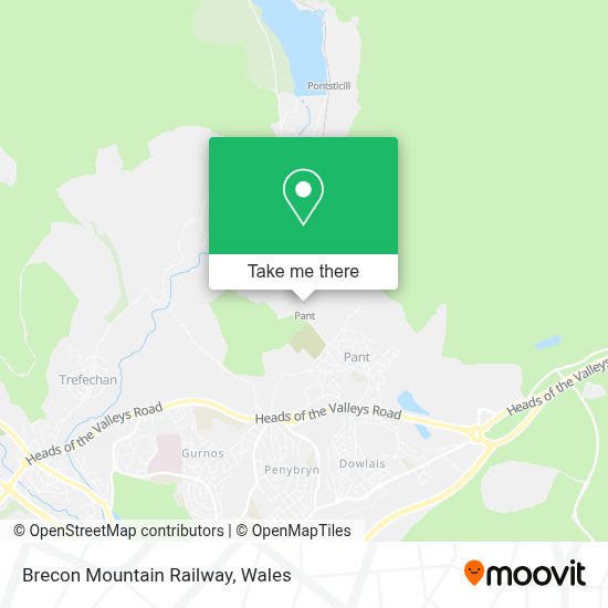 How to Get to Brecon Mountain Railway in Merthyr Tydfil by Bus or Train?