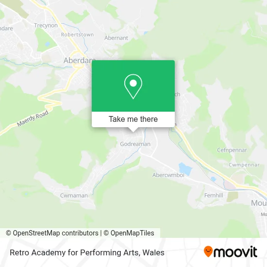 How to Get to Retro Academy for Performing Arts in Rhondda Cynon Taf by ...
