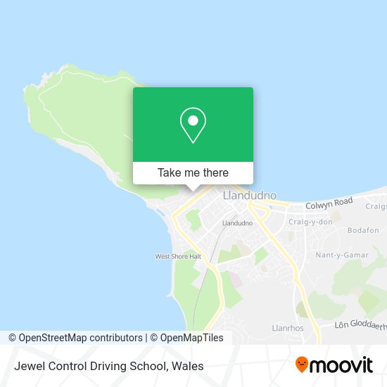 How to get to Jewel Control Driving School in Conwy by bus or train?