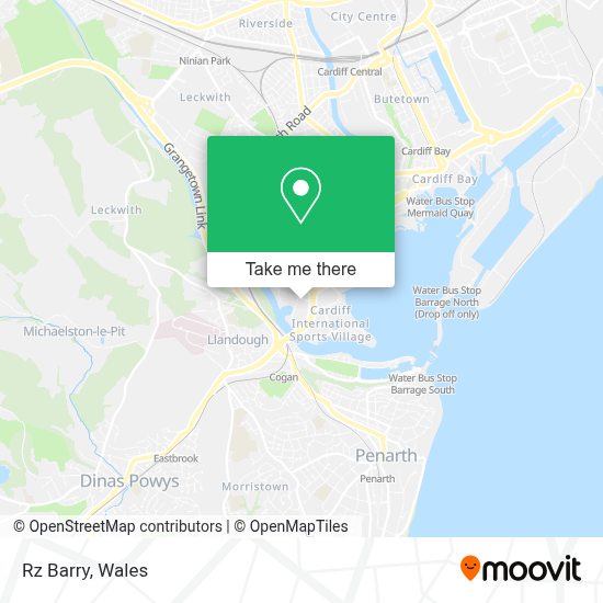 How to get to Rz Barry in Cardiff by bus or train?
