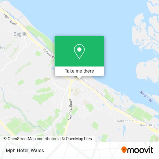 How to get to Mph Hotel in Wales by bus or train?