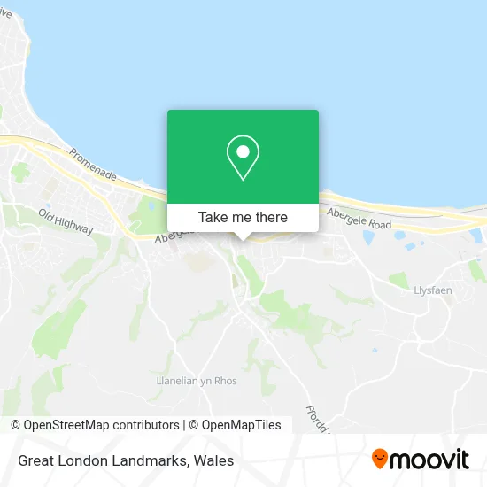 How to Get to Great London Landmarks in Conwy by Bus or Train?