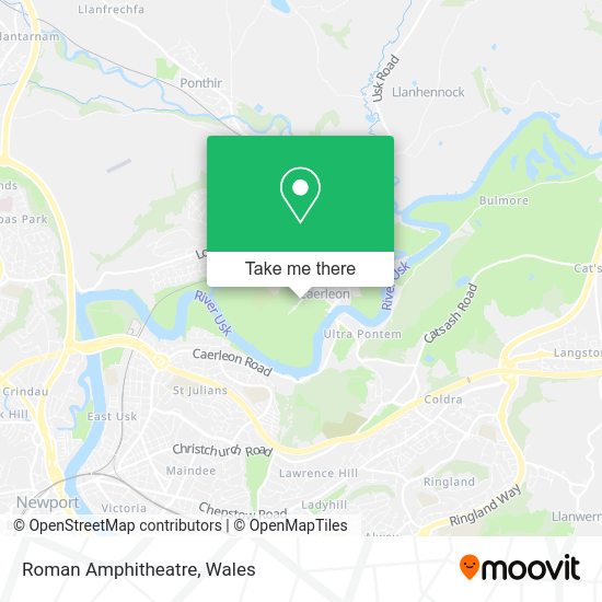 How to Get to Roman Amphitheatre in Newport by Bus?