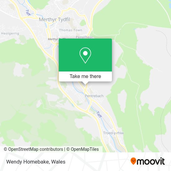 How to get to Wendy Homebake in Merthyr Tydfil by bus?