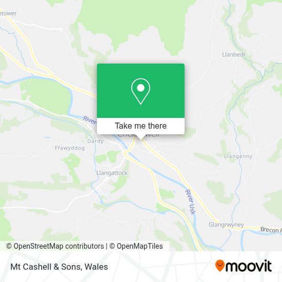 How to get to Mt Cashell & Sons in Powys by bus?