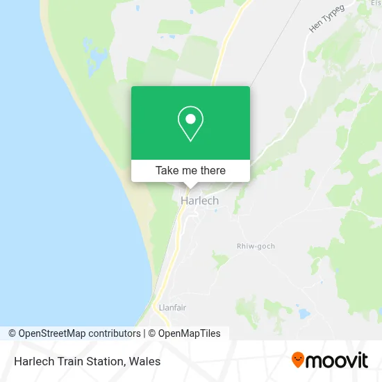 How to Get to Harlech Train Station in Gwynedd by Bus or Train?
