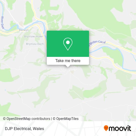 How to get to DJP Electrical in Denbighshire by bus?
