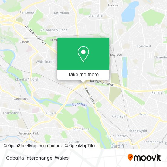 How to Get to Gabalfa Interchange in Cardiff by Bus or Train?