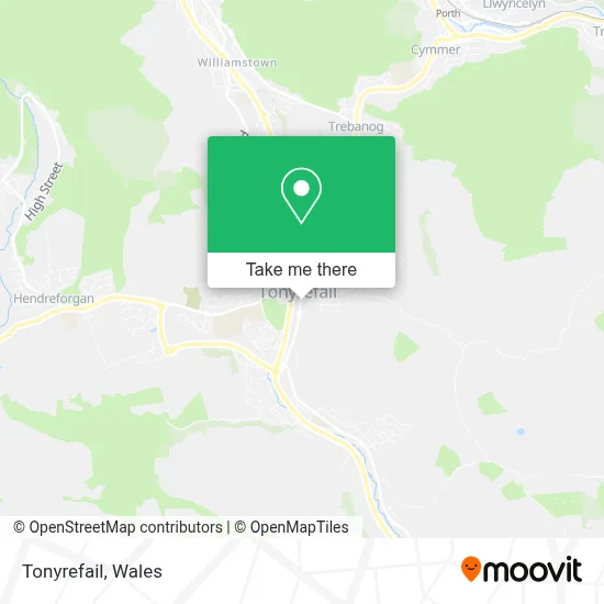 How to Get to Tonyrefail in Rhondda Cynon Taf by Bus or Train?