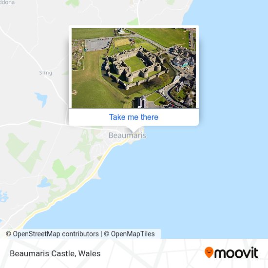 How to Get to Beaumaris Castle in Isle Of Anglesey by Bus or Train?