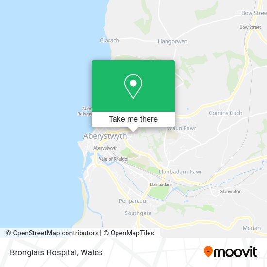 How to Get to Bronglais Hospital in Ceredigion by Bus or Train?