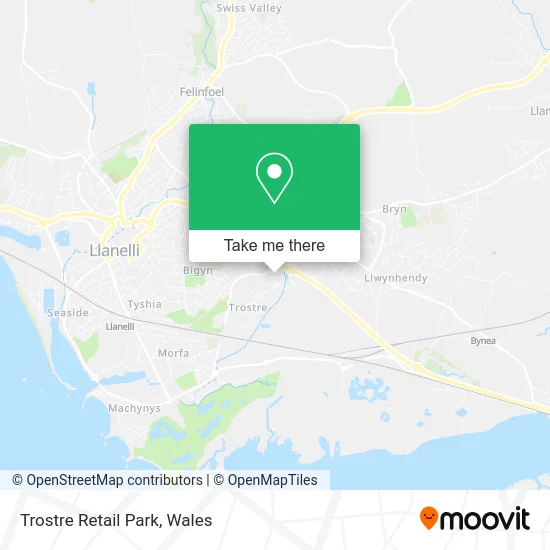 How to Get to Trostre Retail Park in Carmarthenshire by Bus or Train?