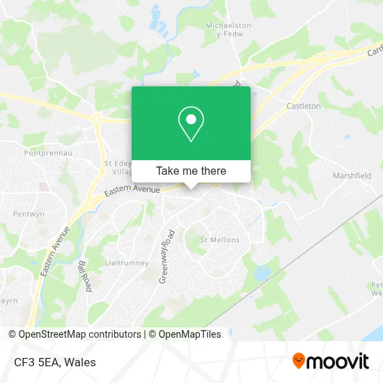 How to Get to CF3 5EA in Cardiff by Bus or Train?