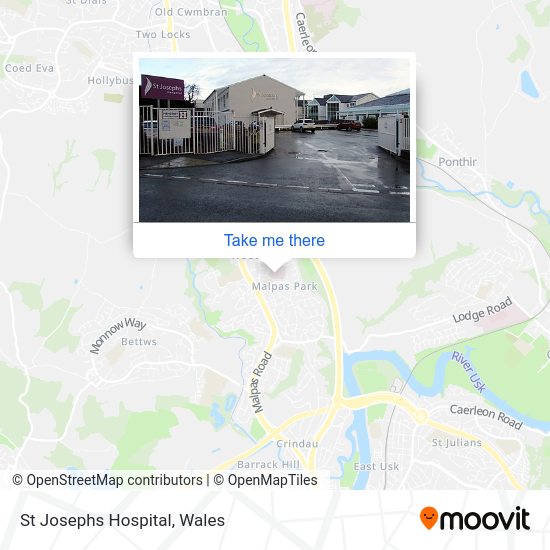 How to Get to St Josephs Hospital in Newport by Bus or Train?