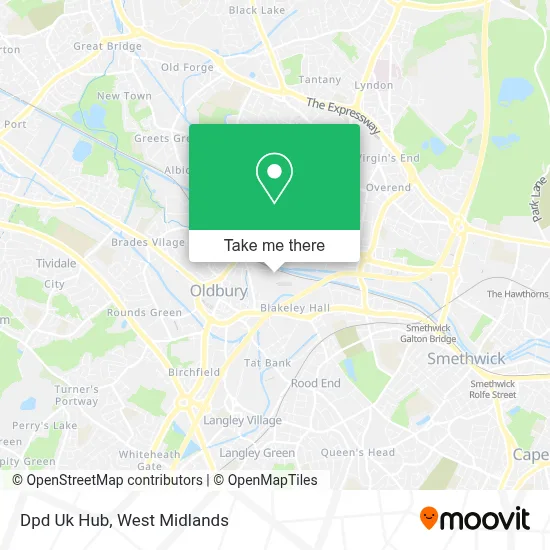How to Get to Dpd Uk Hub in Oldbury by Bus or Train?