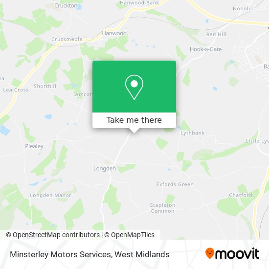 How to Get to Minsterley Motors Services in Longden Ed by Bus or Train?