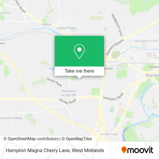 How to Get to Hampton Magna Cherry Lane in Budbrooke by Train or Bus?