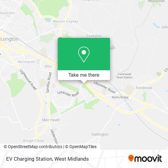 How to get to EV Charging Station in Meir Park by bus or train?