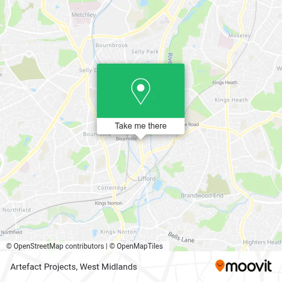 How to Get to Artefact Projects in Stirchley by Bus, Train or Light Rail?