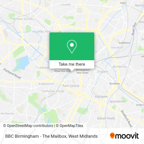 How to Get to BBC Birmingham - The Mailbox in Ladywood by Bus or Train?
