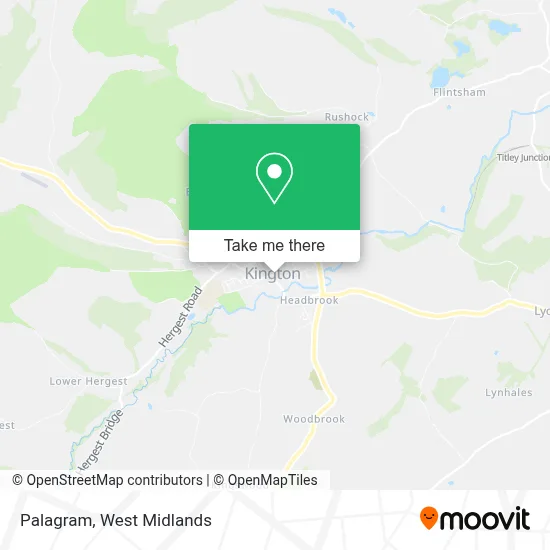 How to Get to Palagram in Kington by Bus or Train?