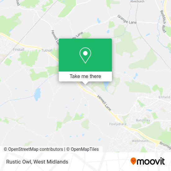 How to get to Rustic Owl in Tardebigge by bus or train?