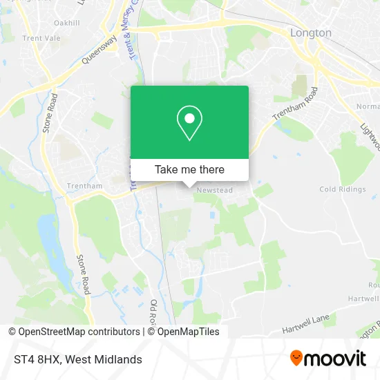 How to Get to ST4 8HX in Blurton West And Newstead by Bus?
