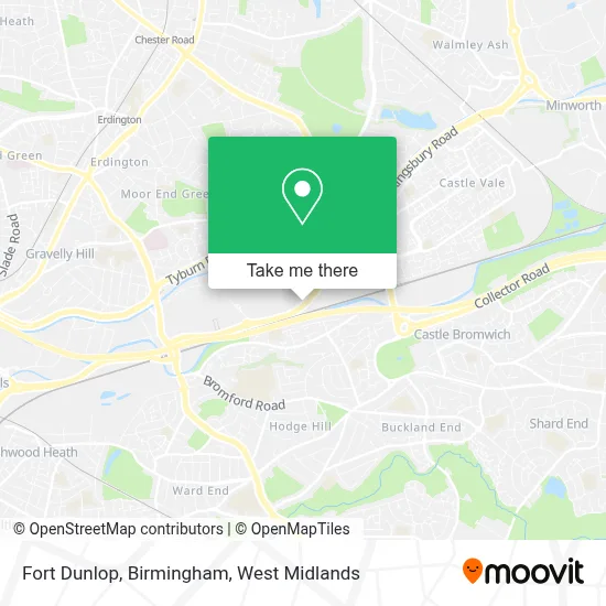 How to Get to Fort Dunlop, Birmingham in Pype Hayes by Bus or Train?