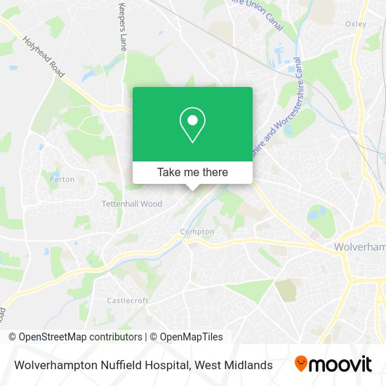 How to Get to Wolverhampton Nuffield Hospital in Tettenhall Wightwick ...