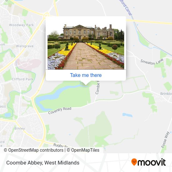 How to Get to Coombe Abbey in Revel And Binley Woods by Bus or Train?