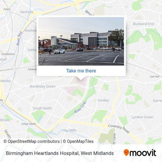 How to Get to Birmingham Heartlands Hospital by Bus or Train?