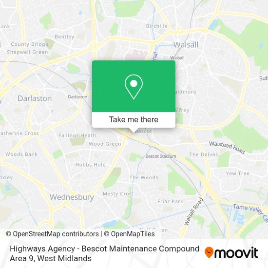 How to Get to Highways Agency - Bescot Maintenance Compound Area 9 in ...