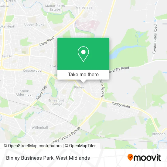 How to Get to Binley Business Park in Wyken by Bus?