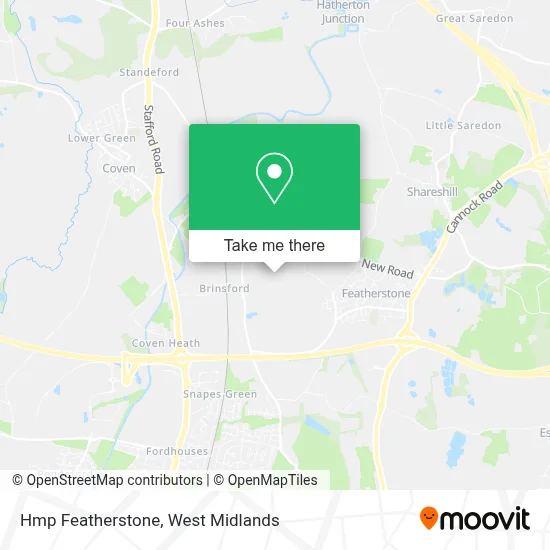 How to Get to Hmp Featherstone in Featherstone And Shareshill by Bus or ...
