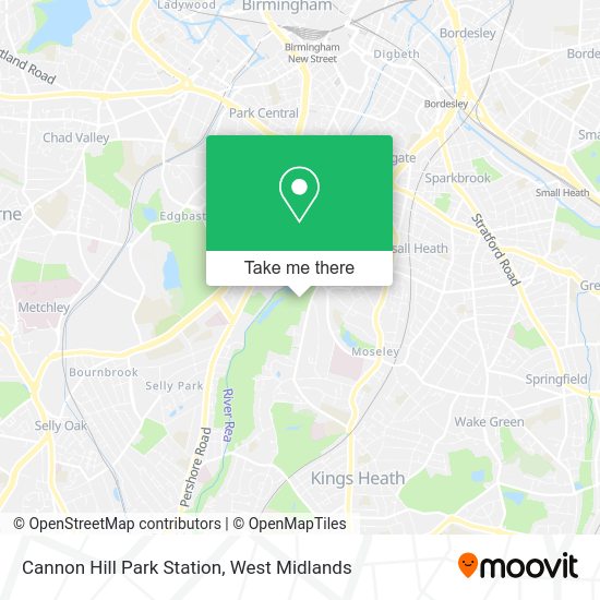 How to Get to Cannon Hill Park Station in Moseley by Bus, Train or ...
