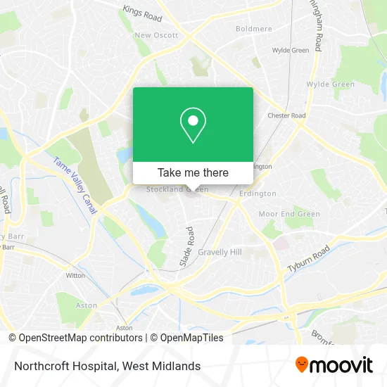 How to Get to Northcroft Hospital in Stockland Green by Bus, Train or ...