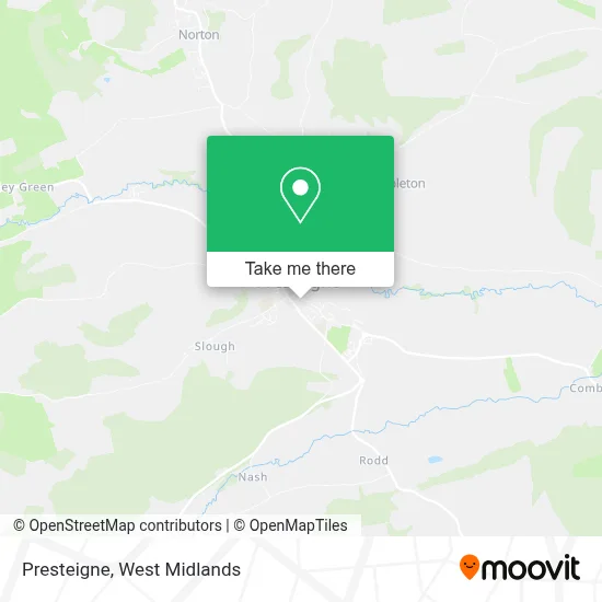 How to Get to Presteigne in Presteigne Town by Bus or Train?