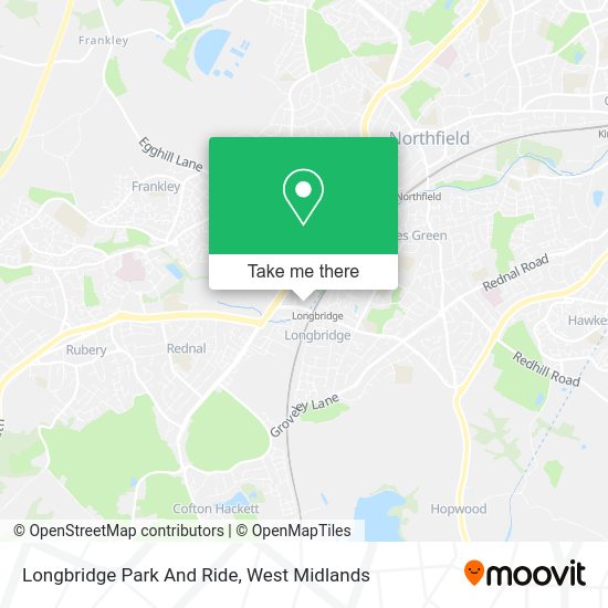 How to Get to Longbridge Park And Ride in Longbridge & West Heath by ...