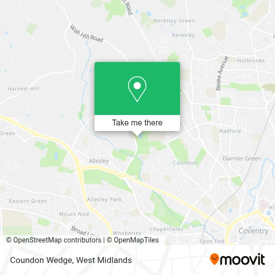 How to Get to Coundon Wedge in Bablake by Bus?