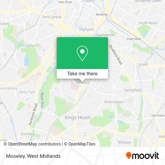 How to Get to Moseley by Bus or Train?
