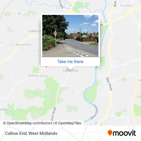How to get to Callow End in Powick by bus or train?